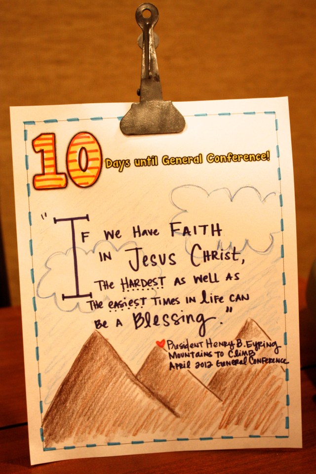 33 General Conference Activities for Children | Diapers and Divinity